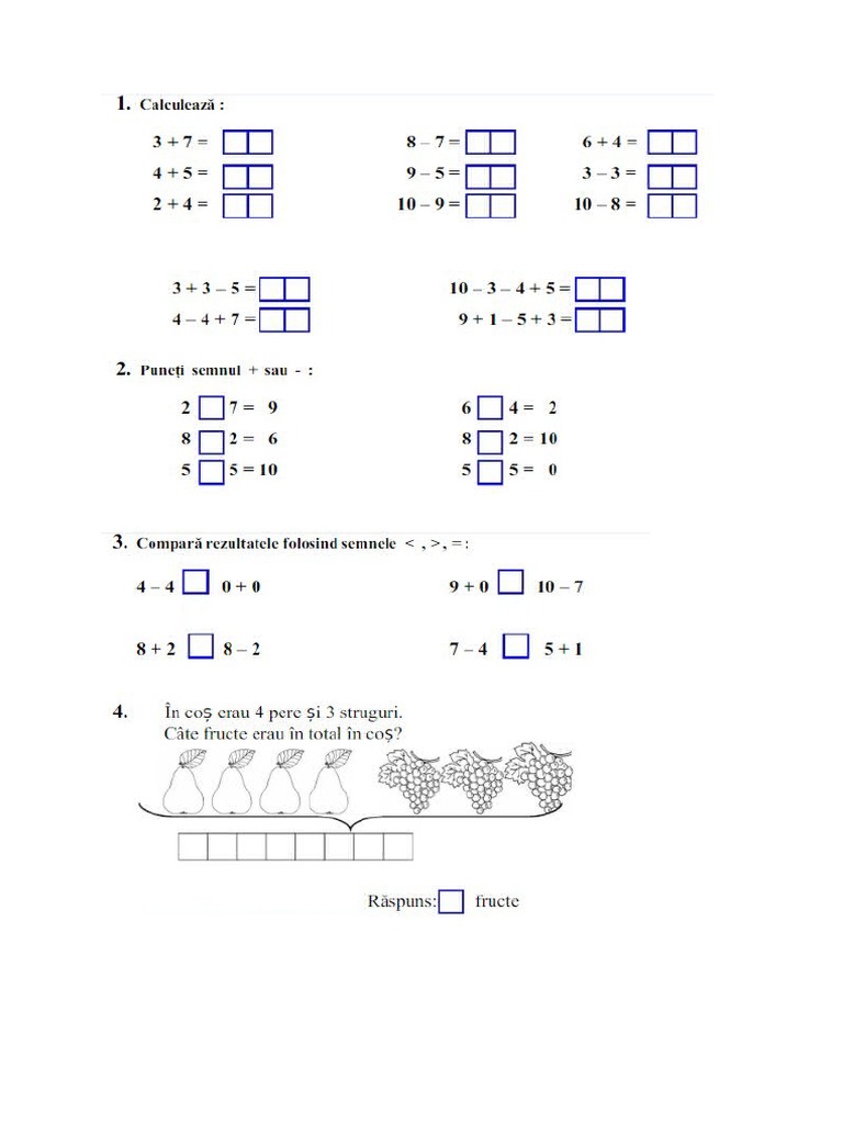 Adunari Scaderi 0-10 | PDF