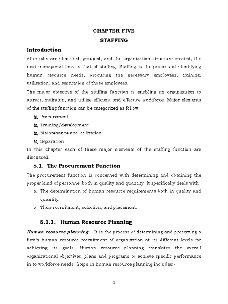 Chapter 5-1 | PDF | Recruitment | Compensation And Benefits