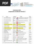 2025 Formula 1 Calendar PDF | PDF | Auto Racing Organizations ...