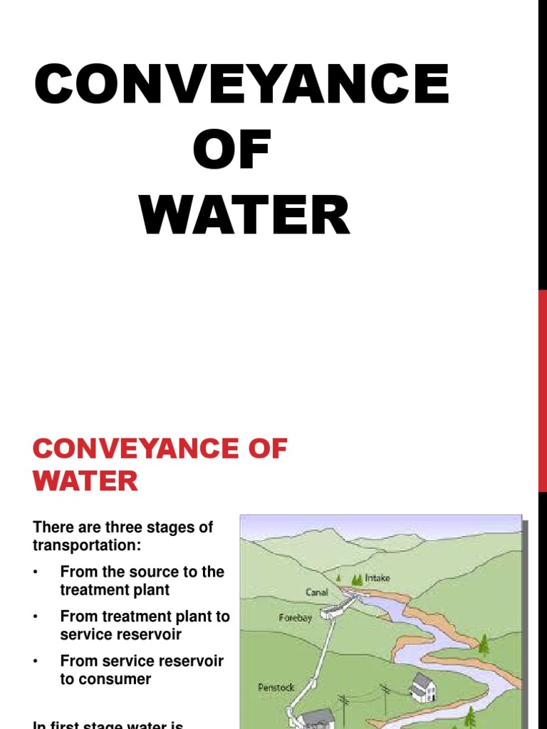 Conveyance of Water | PDF | Plumbing | Pipe (Fluid Conveyance)