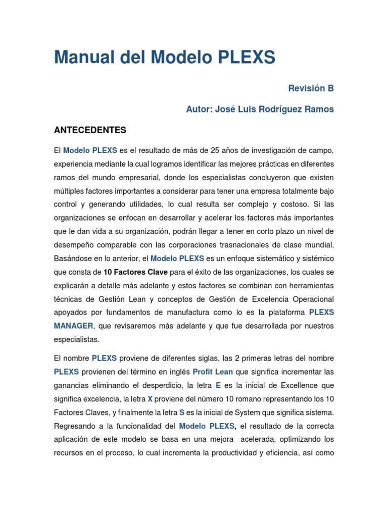 PLEX CAPITULO 4 Rev B | PDF | Innovación | Business