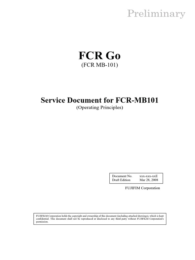 Service Document For FCR-MB101 (Operating Principles) | PDF | Ciencias ...