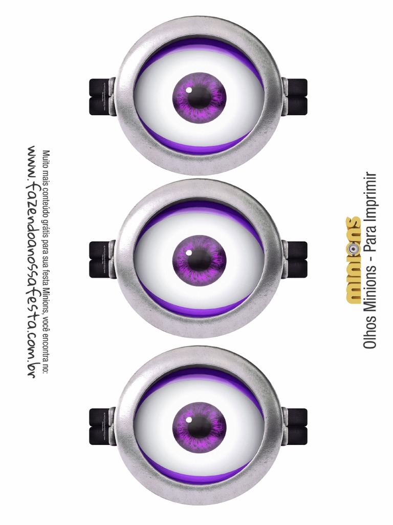 Olhos Minions Roxo 1 Olho | PDF