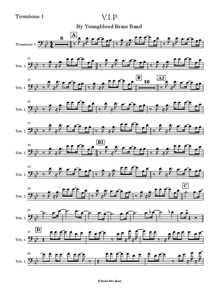 VIP-Trombone 1 | PDF | Brass Instruments | Aerophones