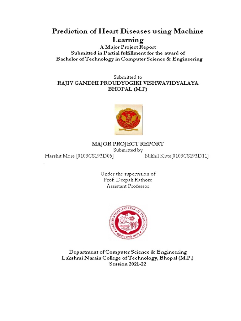 Heart Disease Prediction Final Report | PDF | Machine Learning | Data ...