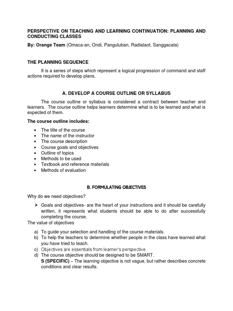 ORANGE TEAM - Written Report | PDF | Teaching Method | Learning