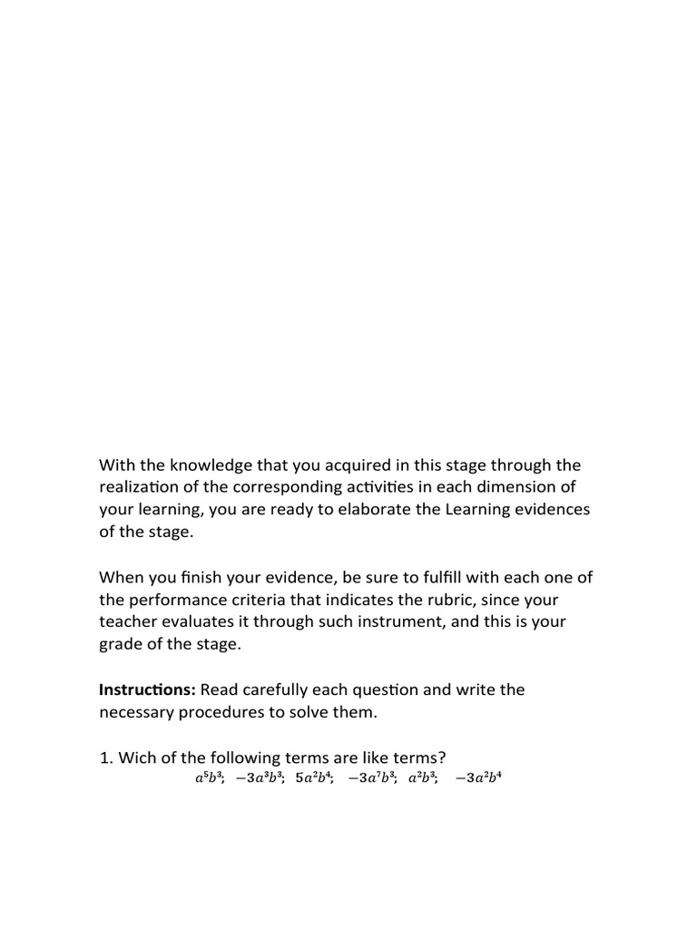 Learning Evidence | PDF