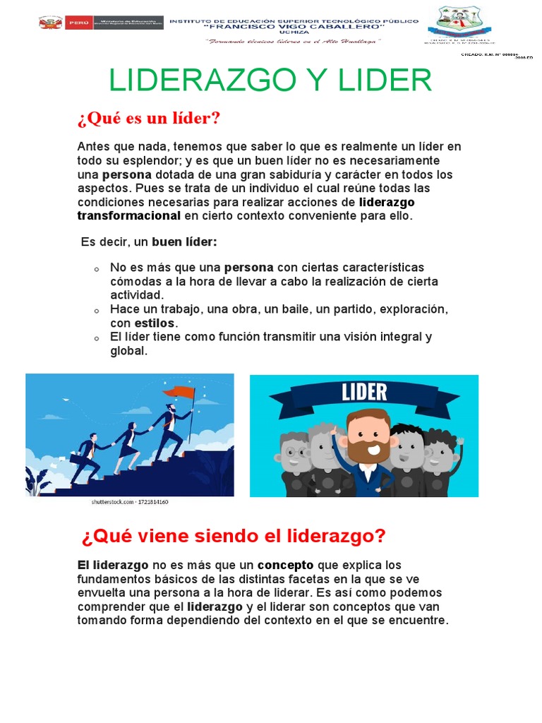 Liderazgo y Lider | PDF | Liderazgo | Cognición