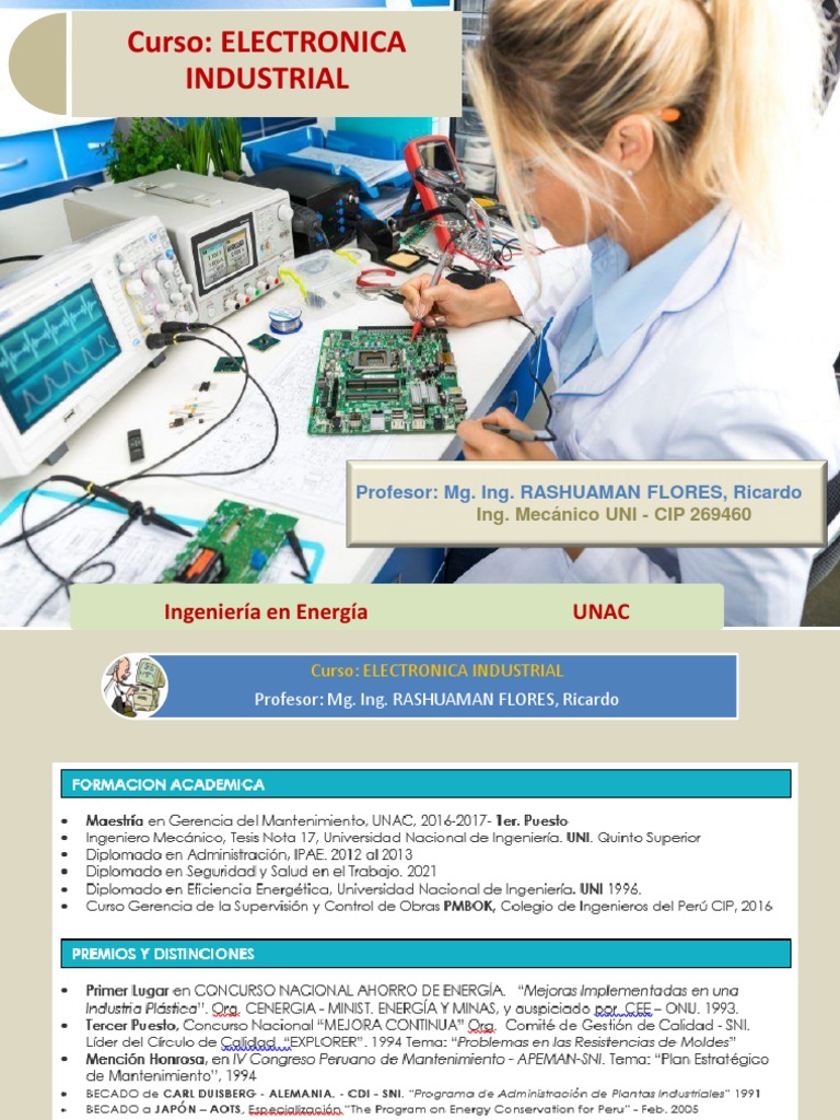 Curso de Electrónica Industrial UNAC | PDF | Electrónica | Transistor