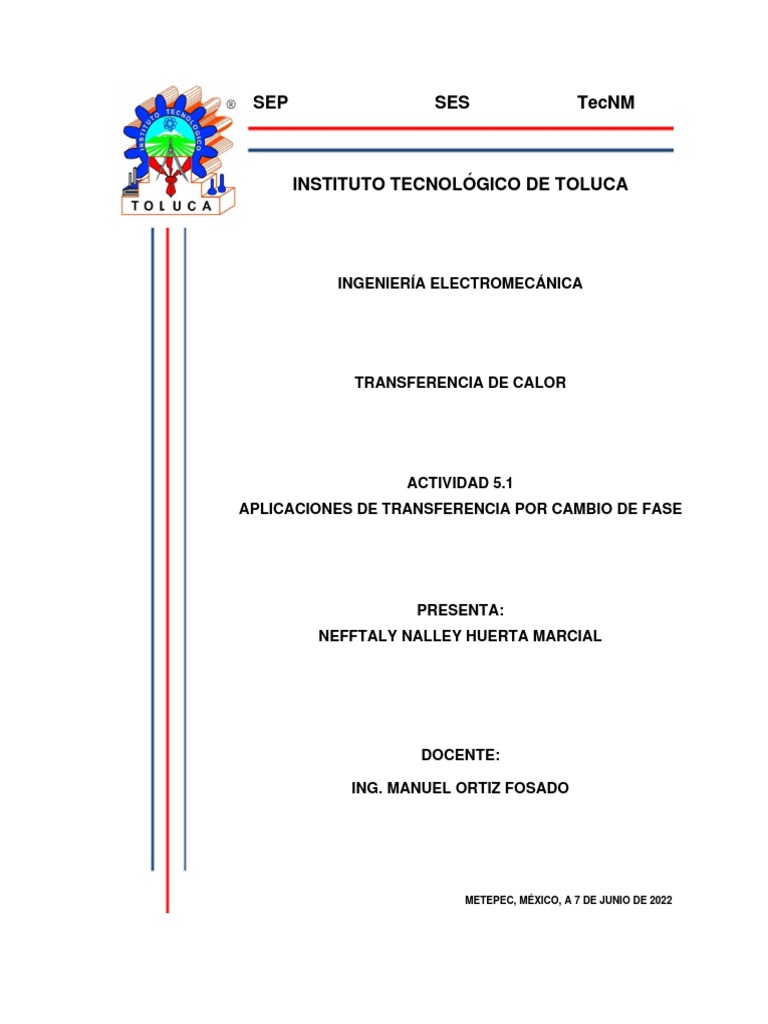 Act 5.1 - TC - Huerta Marcial Nefftaly Nallely | PDF | Líquidos | Fase (materia)