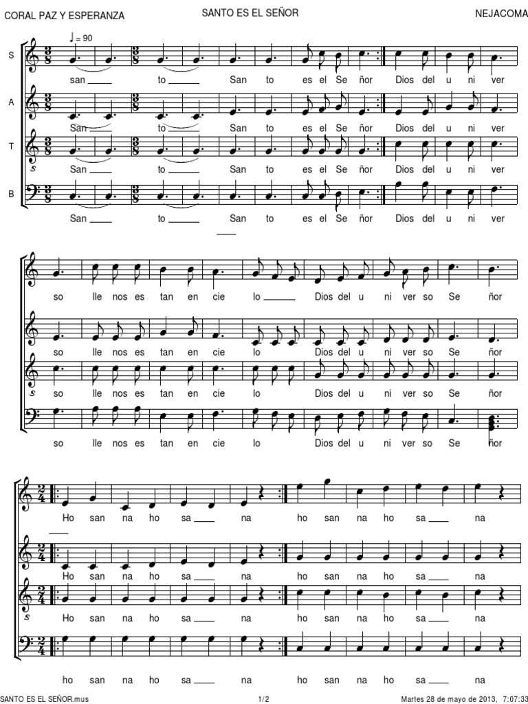 Santo Es El Señor | PDF | Dios | Concepciones de dios