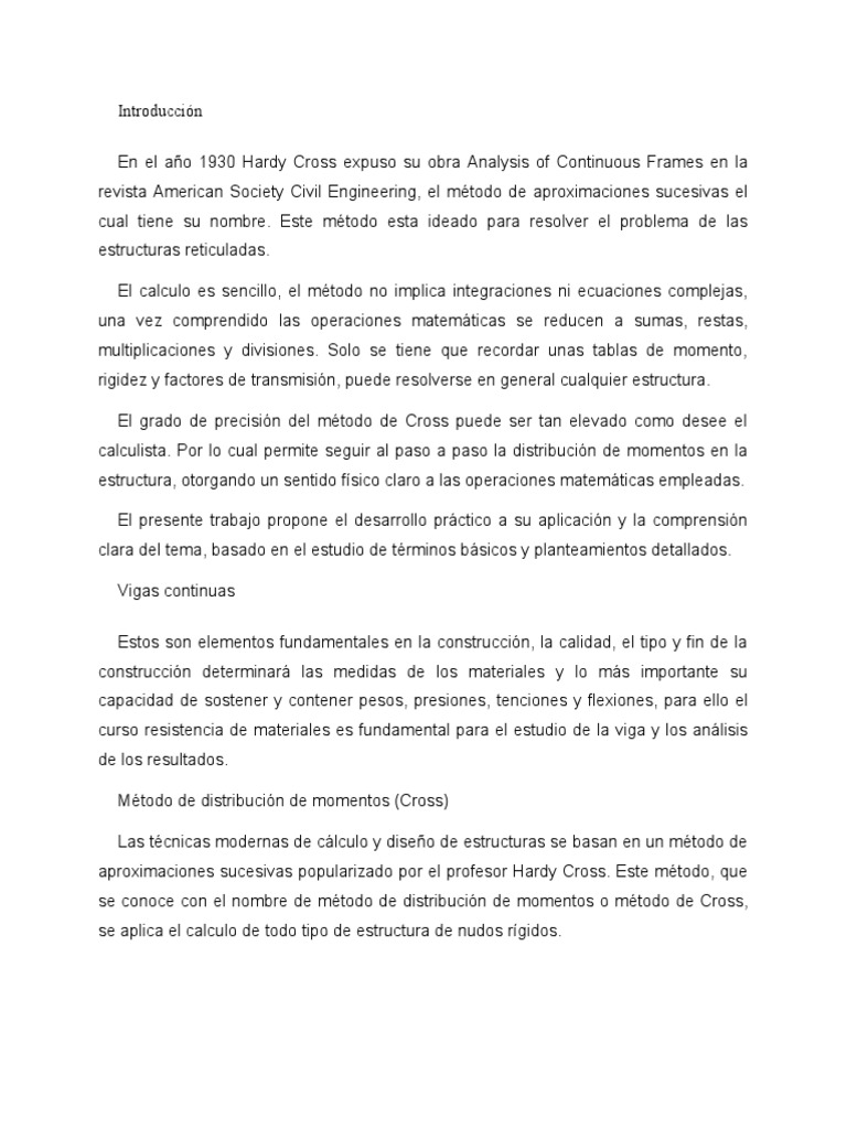 Vigas Continuas | Descargar gratis PDF | Viga (Estructura) | Rigidez