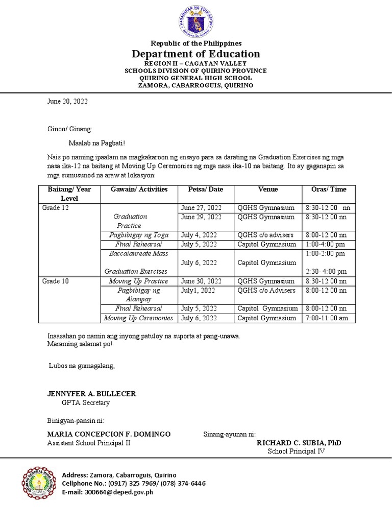 Grade 12 Parents Waiver | PDF