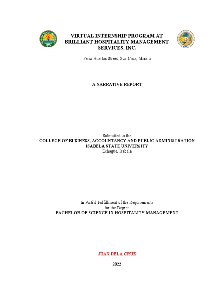 Narrative Report Outline Revised | PDF | Cognition | Cognitive Science