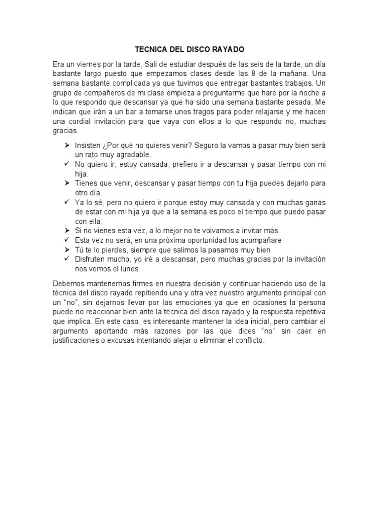 Tecnica Disco Rayado | PDF