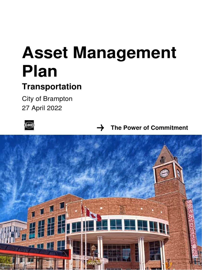 2022 Transportation Asset Management Plan | PDF | Life Cycle Assessment | Asset Management
