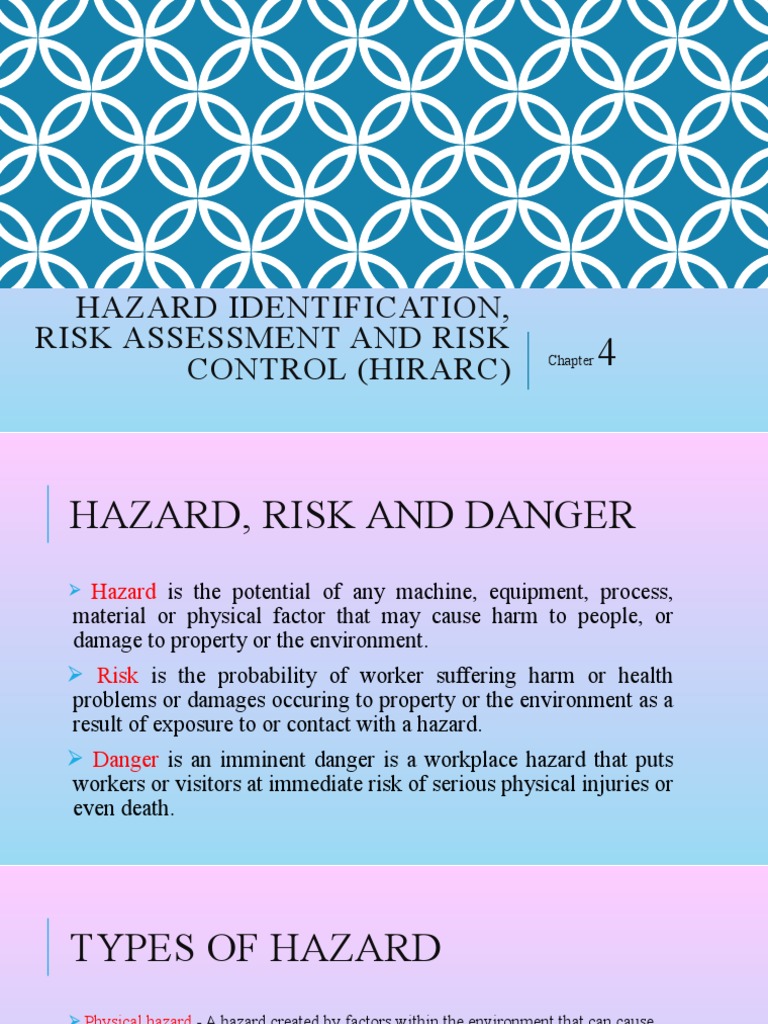 Chapter 4 HIRARC | PDF | Risk | Hazards