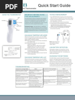 Exergen Temporal Scanner User Guide | PDF | Fever | Thermometer