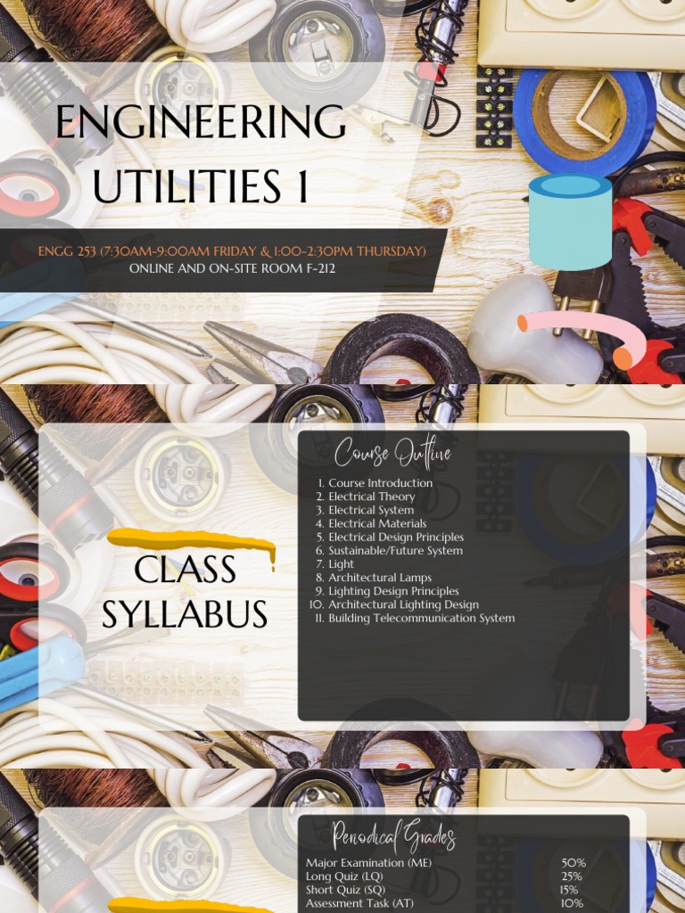 Introduction to Electrical Engineering: Course Outline and Syllabus for ...