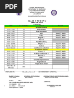 Sample of Multigrade Class Program | PDF | Learning