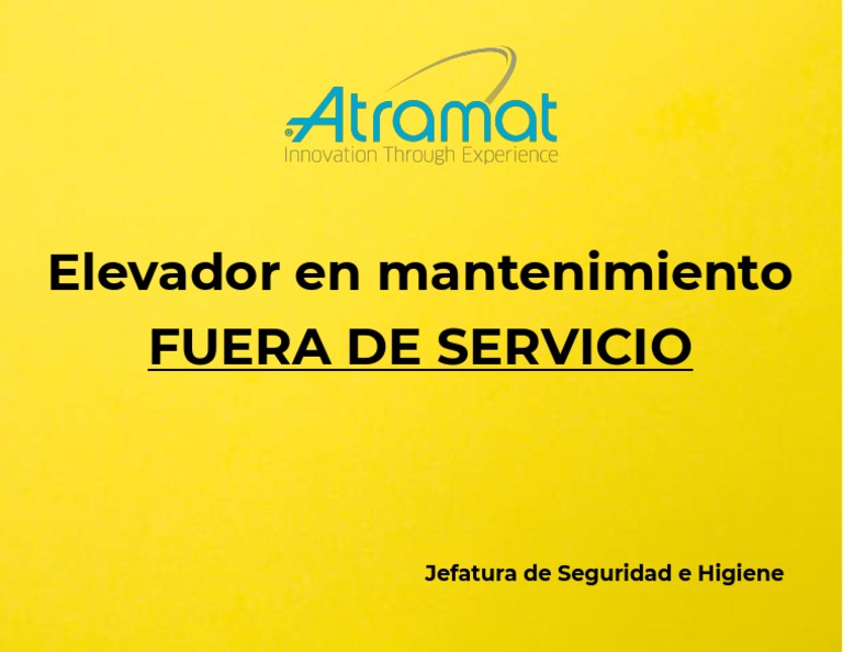 Aviso: Elevador Fuera de Servicio | PDF