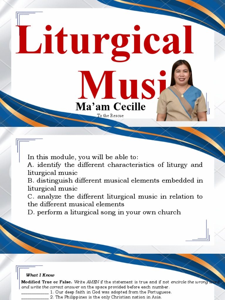 Liturgical Music | PDF | Liturgy | Catholic Church