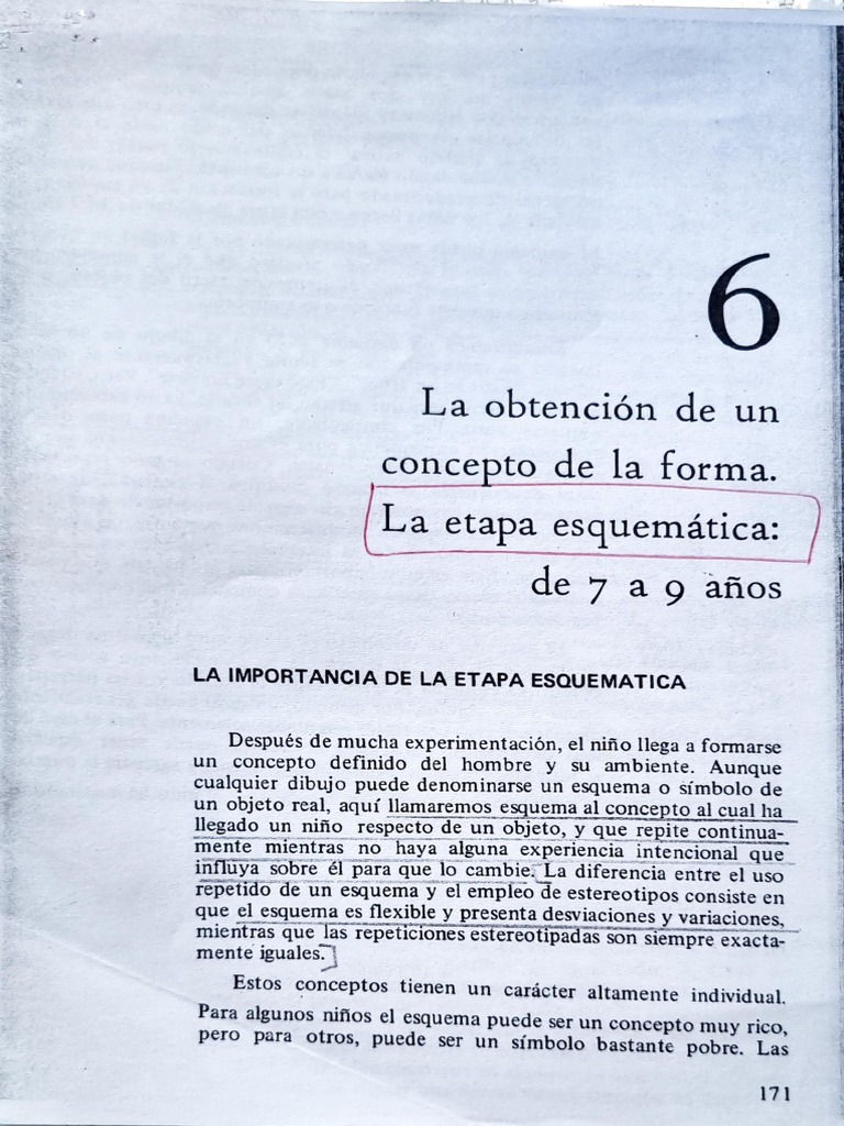 La obtención de un concepto de la forma la etapa esquemática de 7 a 9 años | PDF