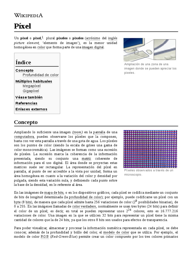 Píxel | PDF | Píxel | Tecnología digital