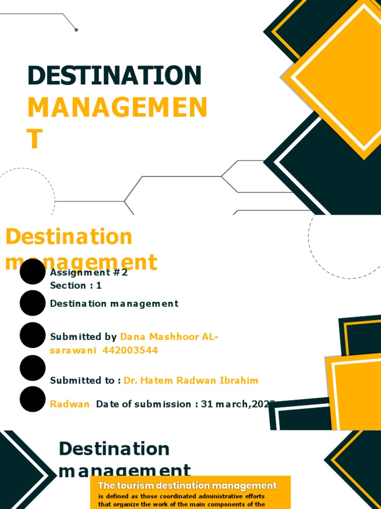 Destination Management | PDF | Tourism | Economies