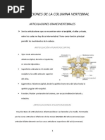 Articulaciones y Ligamentos de La Columna Vertebral | PDF