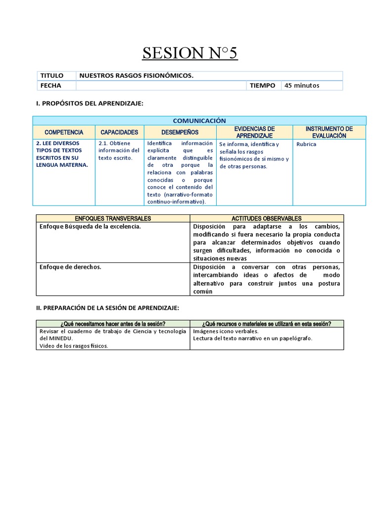 Sesion 5 | PDF | Aprendizaje | Información