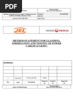 Method Statement Cable Glanding Termination | PDF | Insulator ...