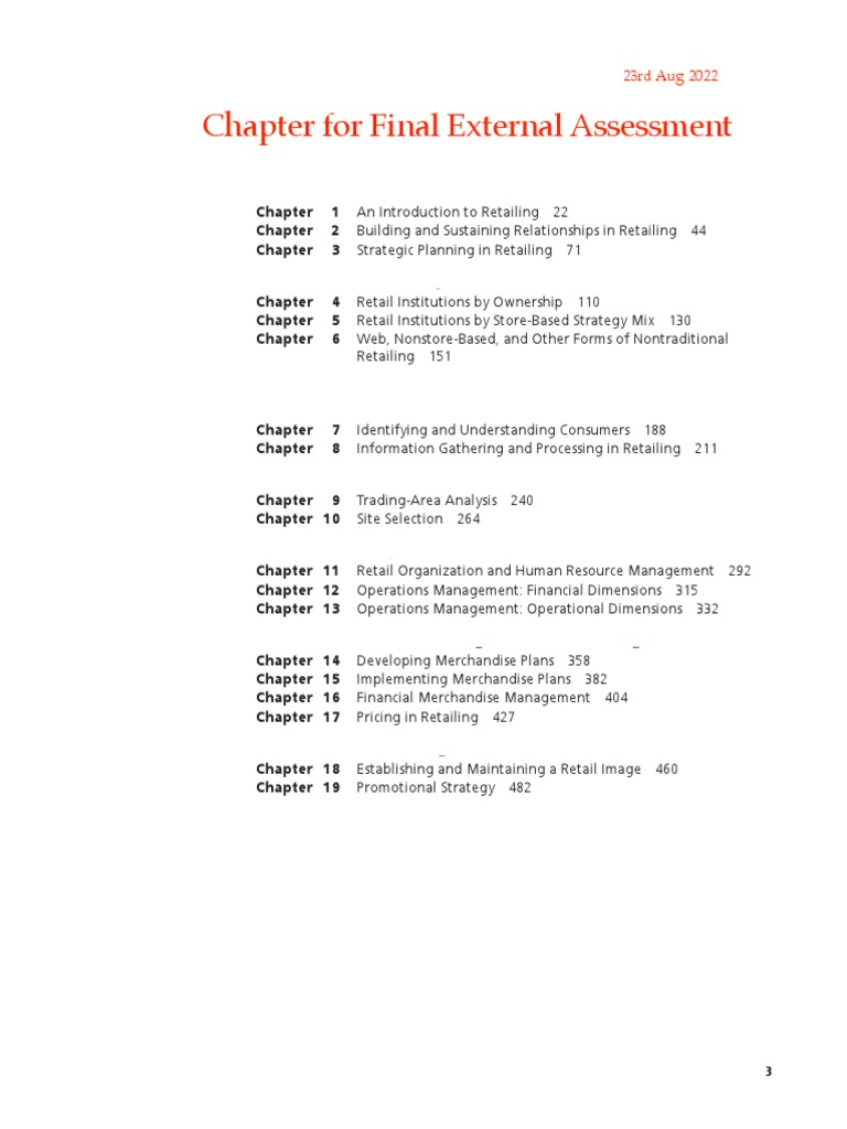 Retail Management A Strategic External Assesment Approach Thirteenth ...