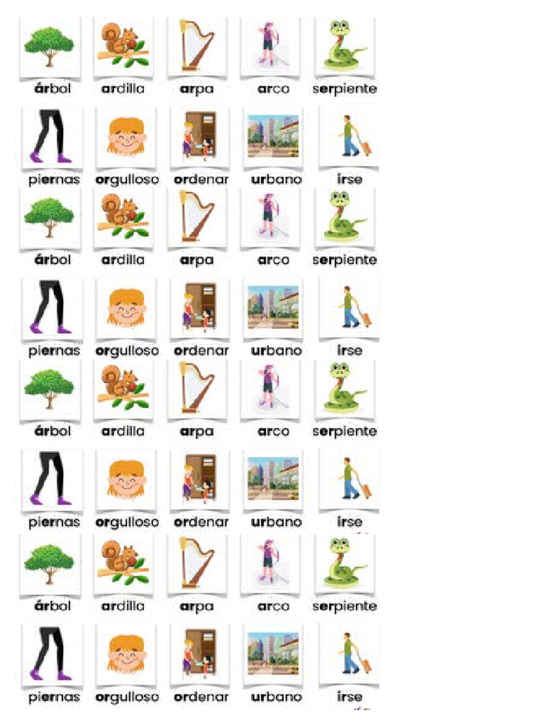 FICHAS AR,ER,IR,OR,UR | PDF