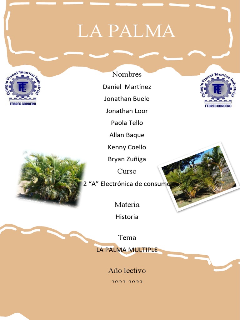 LA PALMA MULTIPLE | PDF | Arecaceae | Botánica
