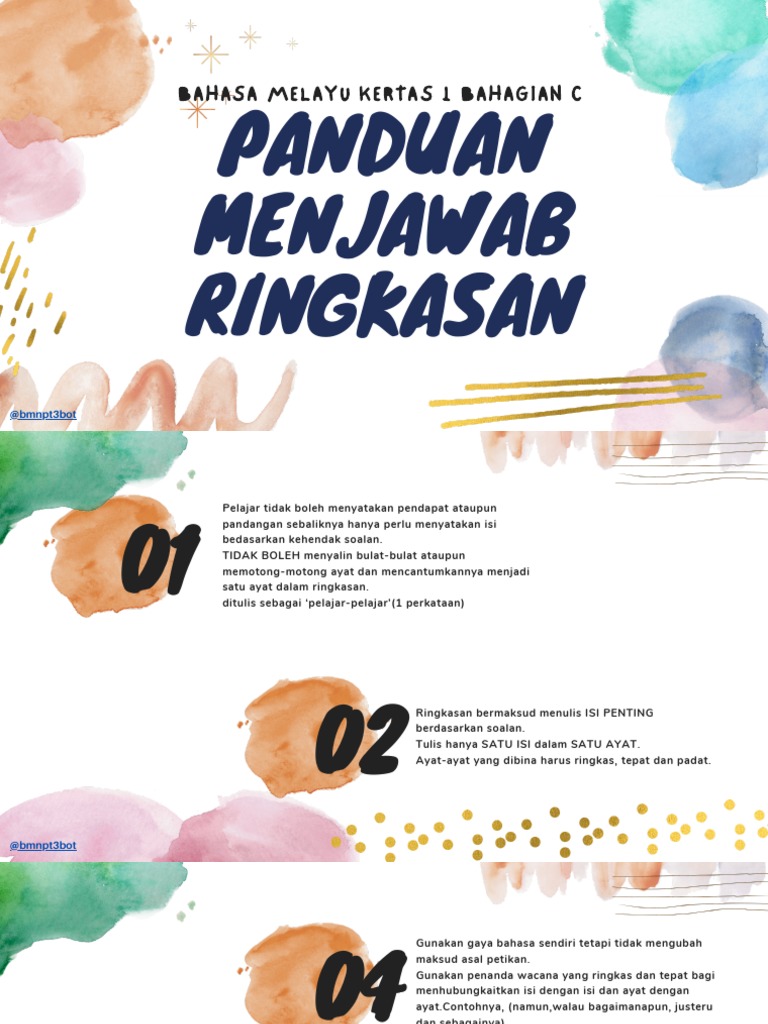 Panduan Menjawab Ringkasan - 2 | PDF