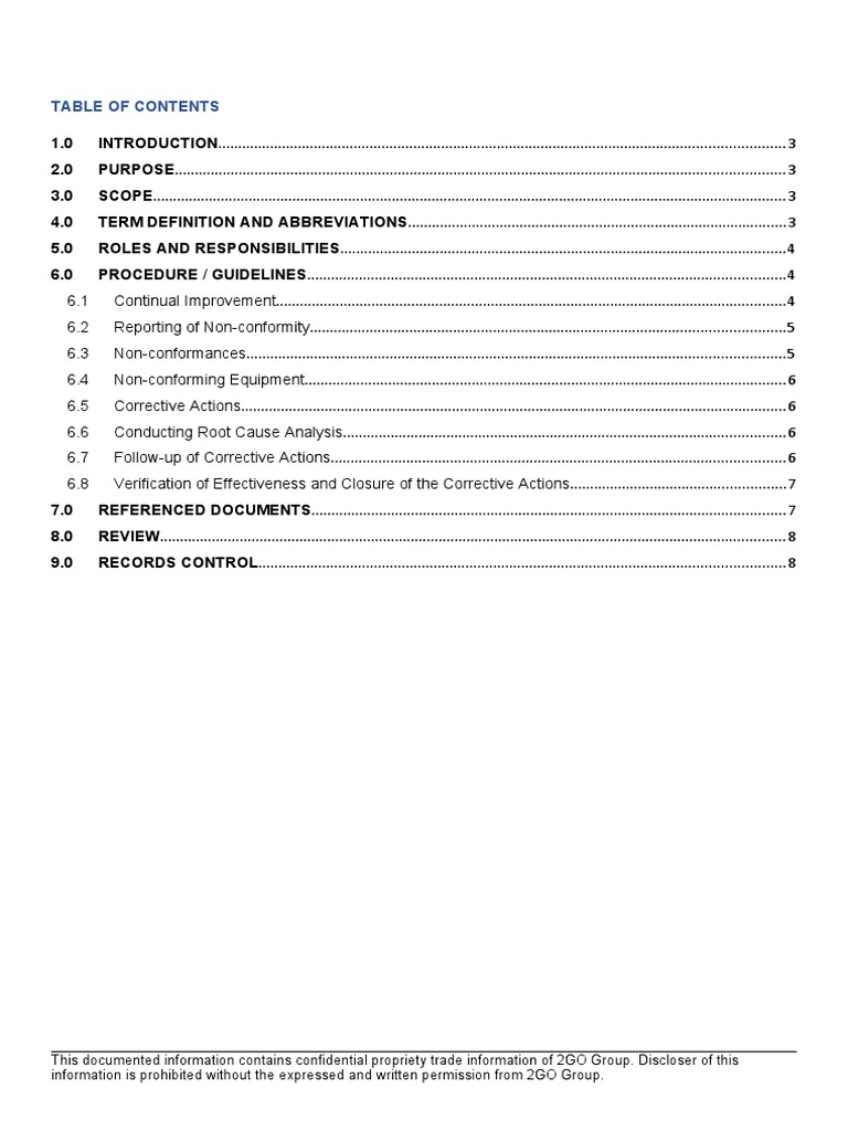 Continual Improvement Procedure | PDF | Audit | Business