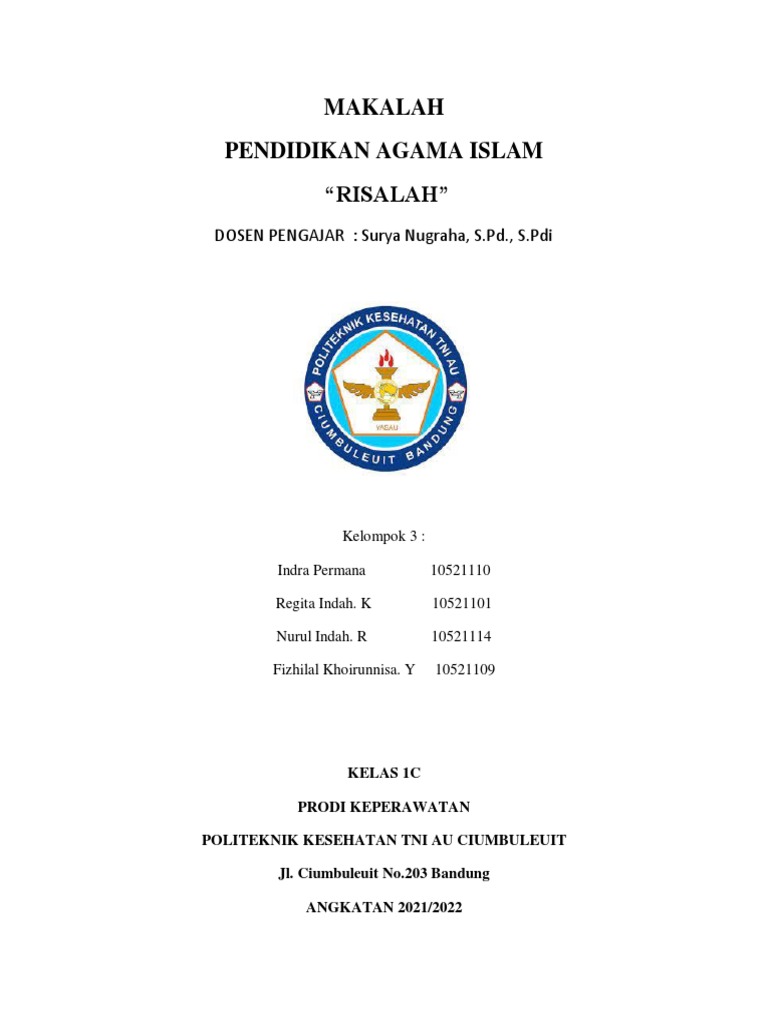 Makalah Risalah | PDF