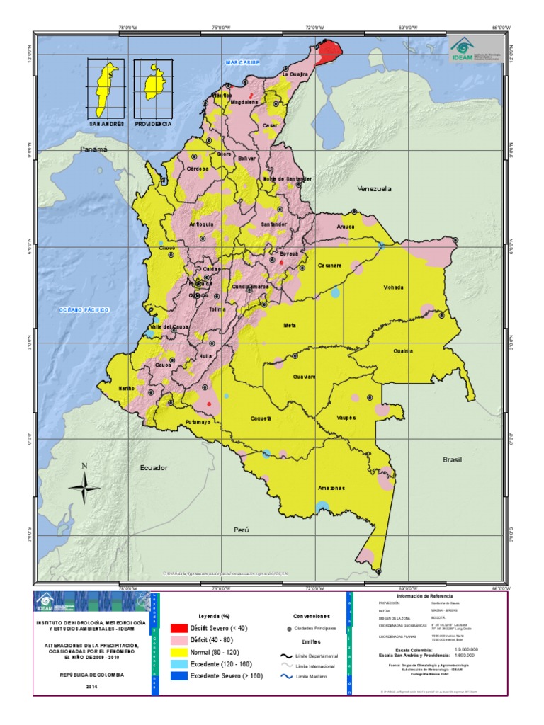 Mapa 1 Hidro | PDF | Ciencias de la Tierra | Colombia