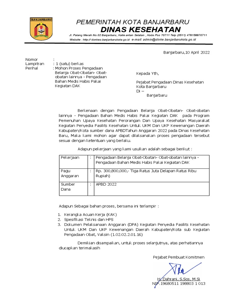 KAK Pengadaan BMHP Sarung Tangan Latek | PDF