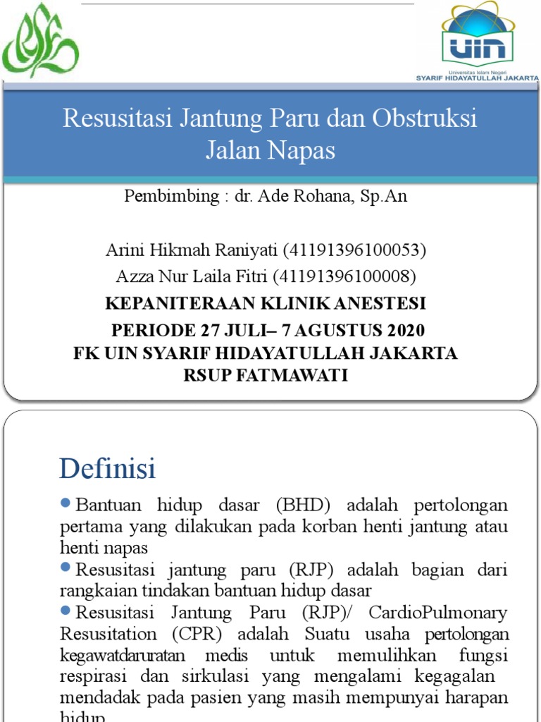 Resusitasi Jantung Paru | PDF | Kesehatan Holistik