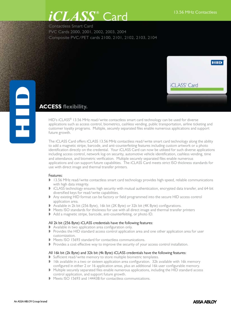 iclass | Access Control | Smart Card