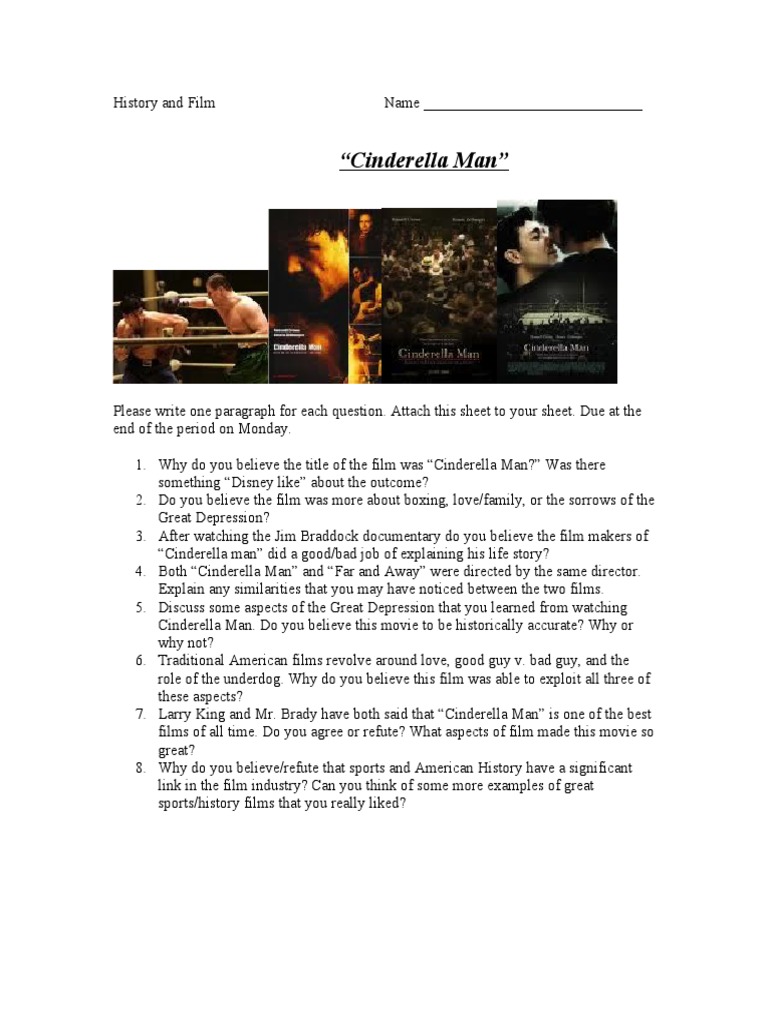 Cinderella Man | PDF | Games & Activities | General Fiction