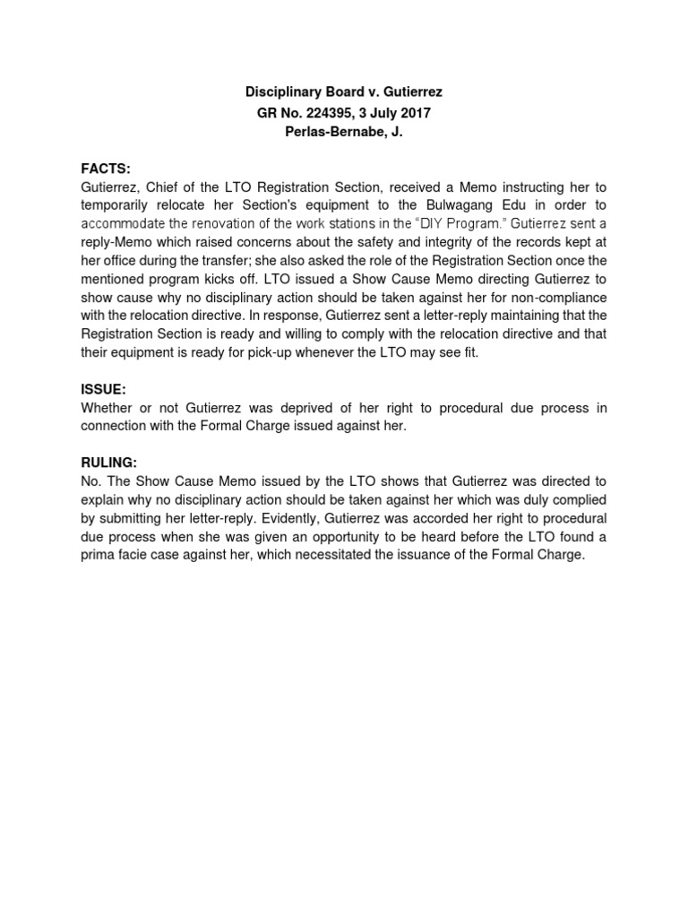 Disciplinary Board V Gutierrez | PDF