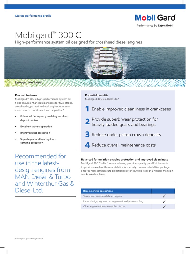Mobilgard 300C | PDF | Piston | Diesel Engine