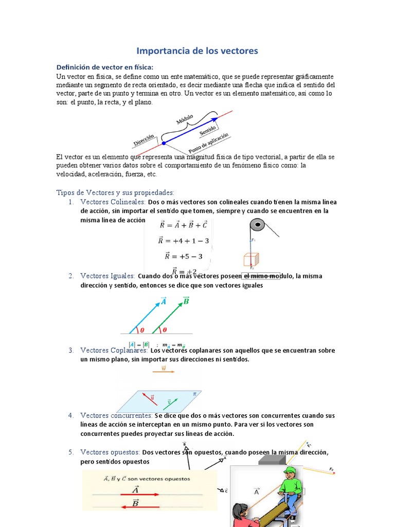Importancia de Los Vectores | PDF | Vector Euclidiano | Ingeniería mecánica