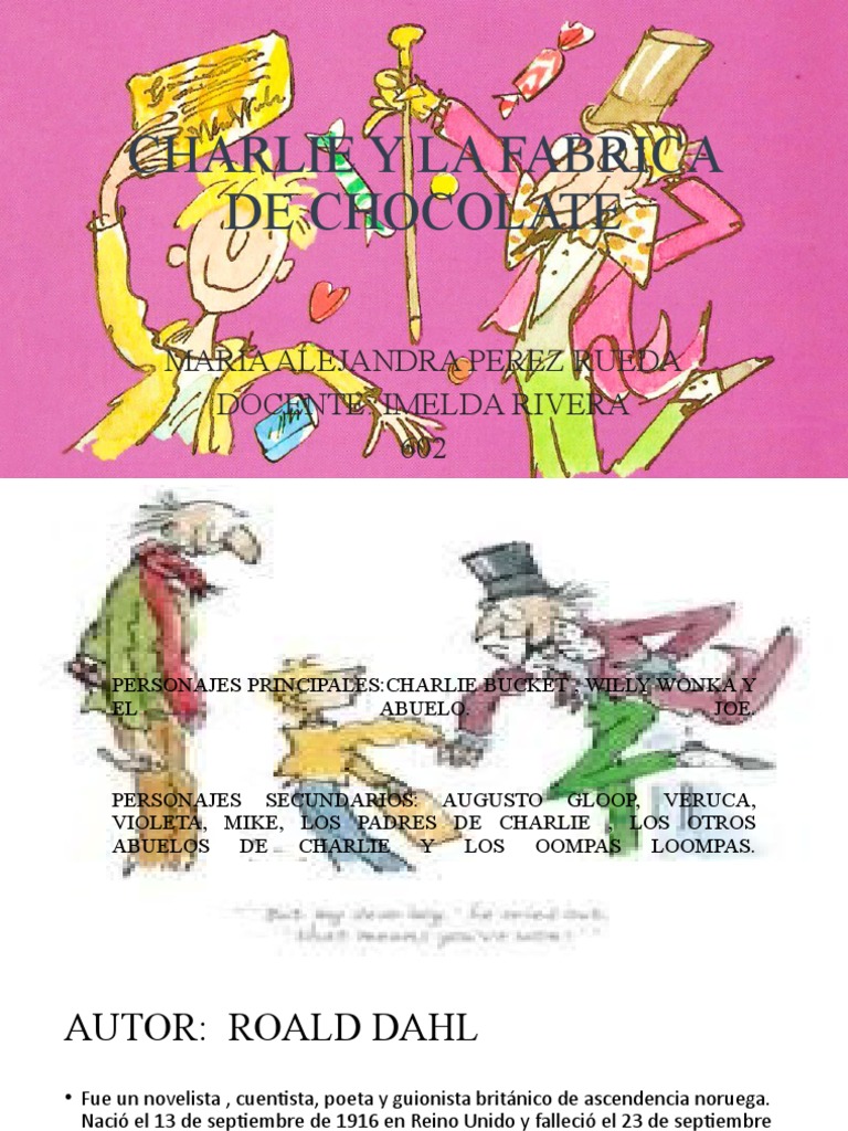 Charlie y La Fabrica de Chocolate Power Point Aleja | PDF