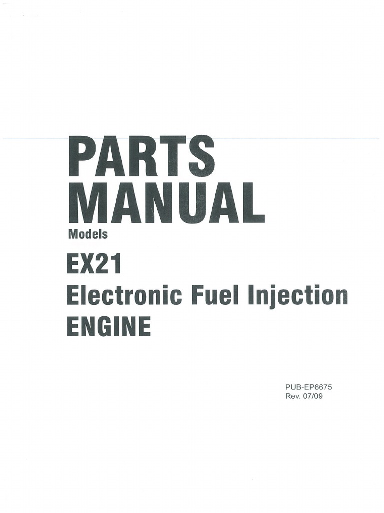 PM Engine Robin Ex21 | PDF