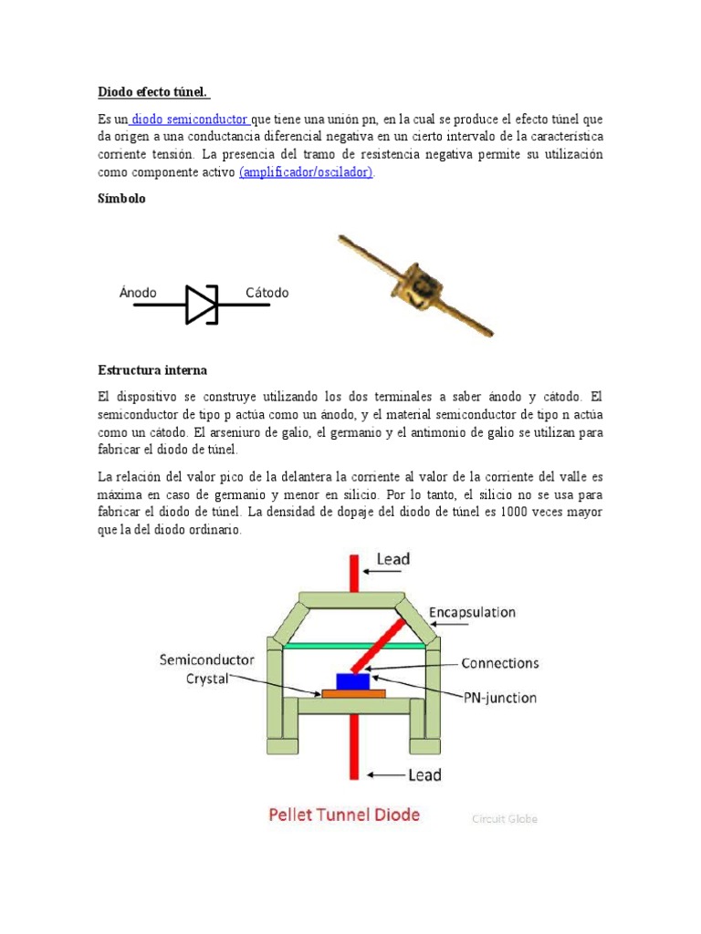 Diodo Efecto Túnel | PDF | Diodo | Semiconductores