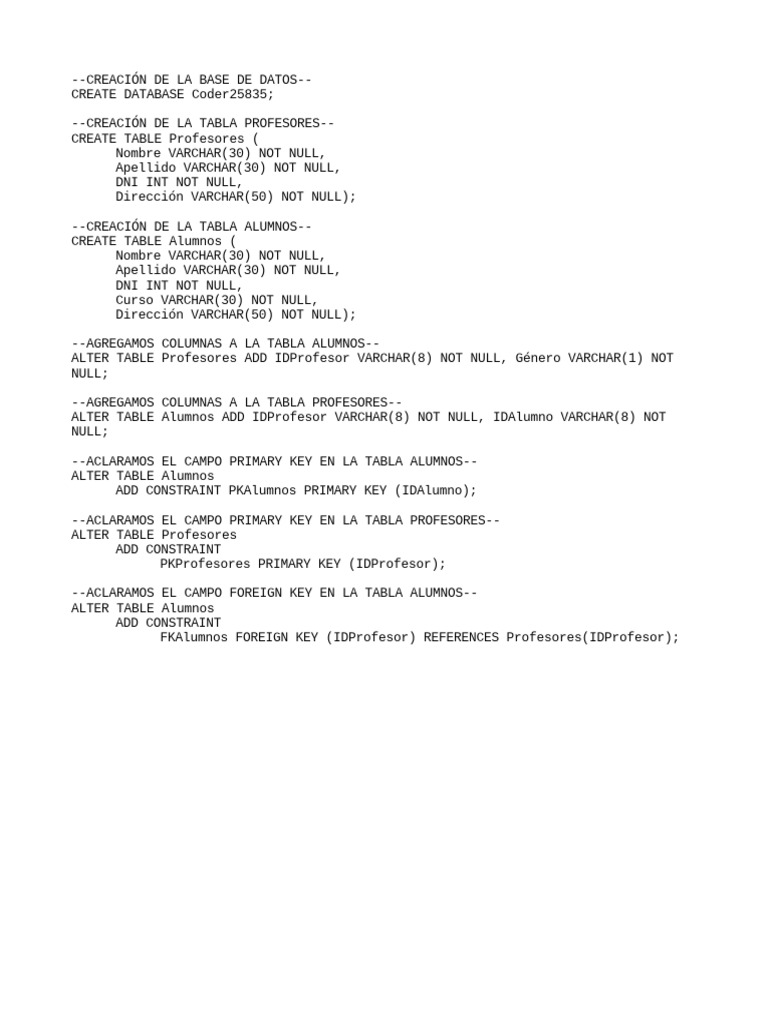 Codigo Clase 19 SQL | PDF